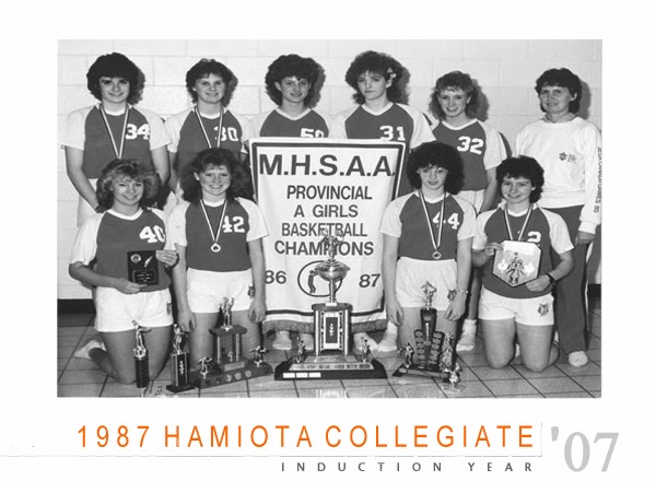 1987, '88, and 1990, ’91, ’92, ’93, and ’94 Hamiota Collegiate ...