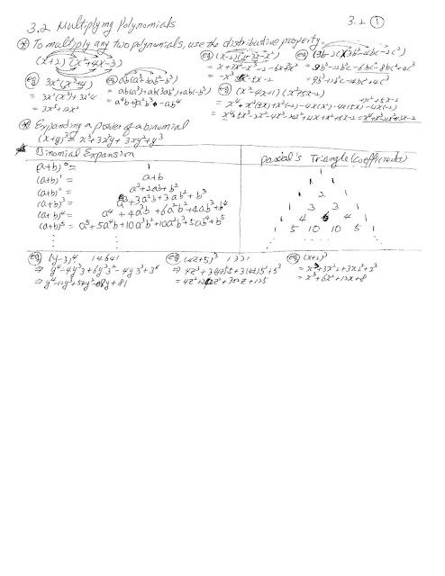 Sean's Math Page: Algebra 2 Class Note - Chapter 3