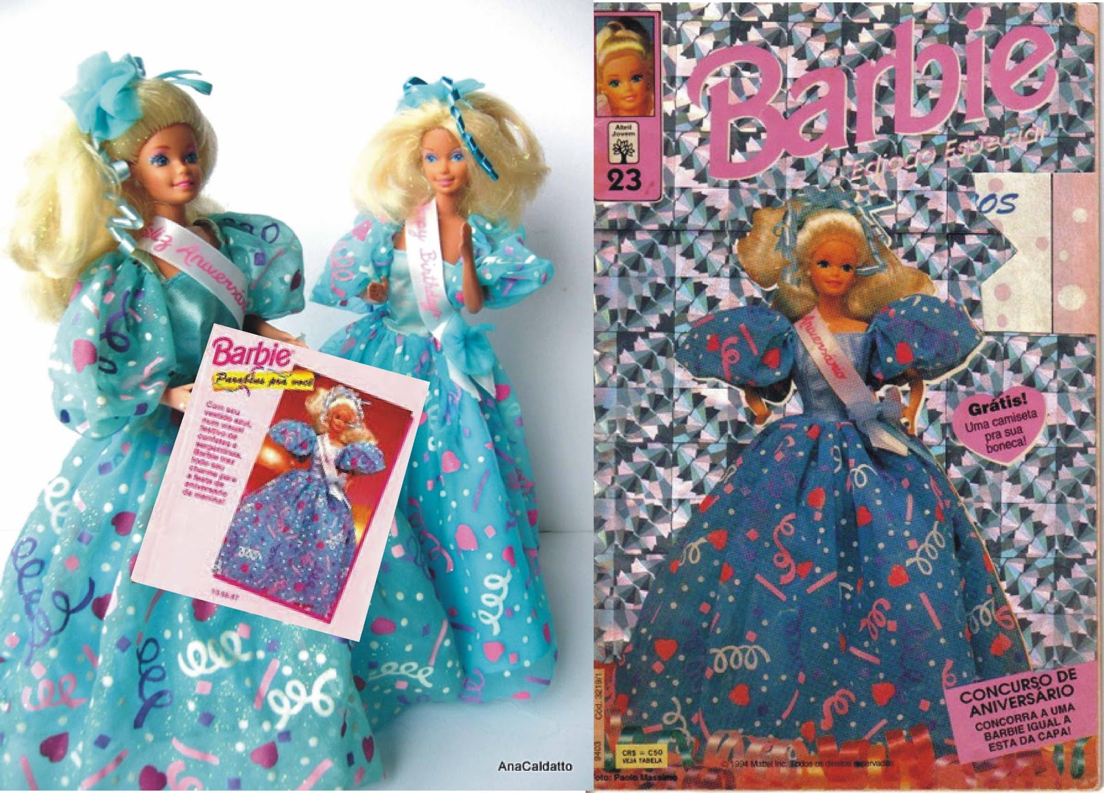 Ana Caldatto : Coleção Bonecas Barbie 1993 e 1994 da Estrela