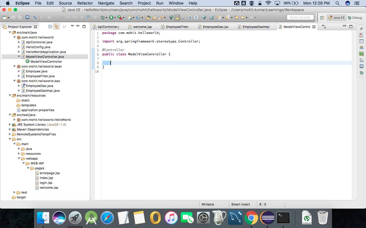 #4 Working with Spring MVC