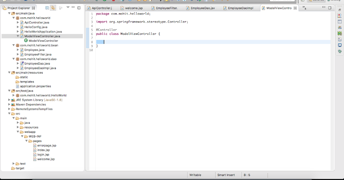 #4 Working with Spring MVC