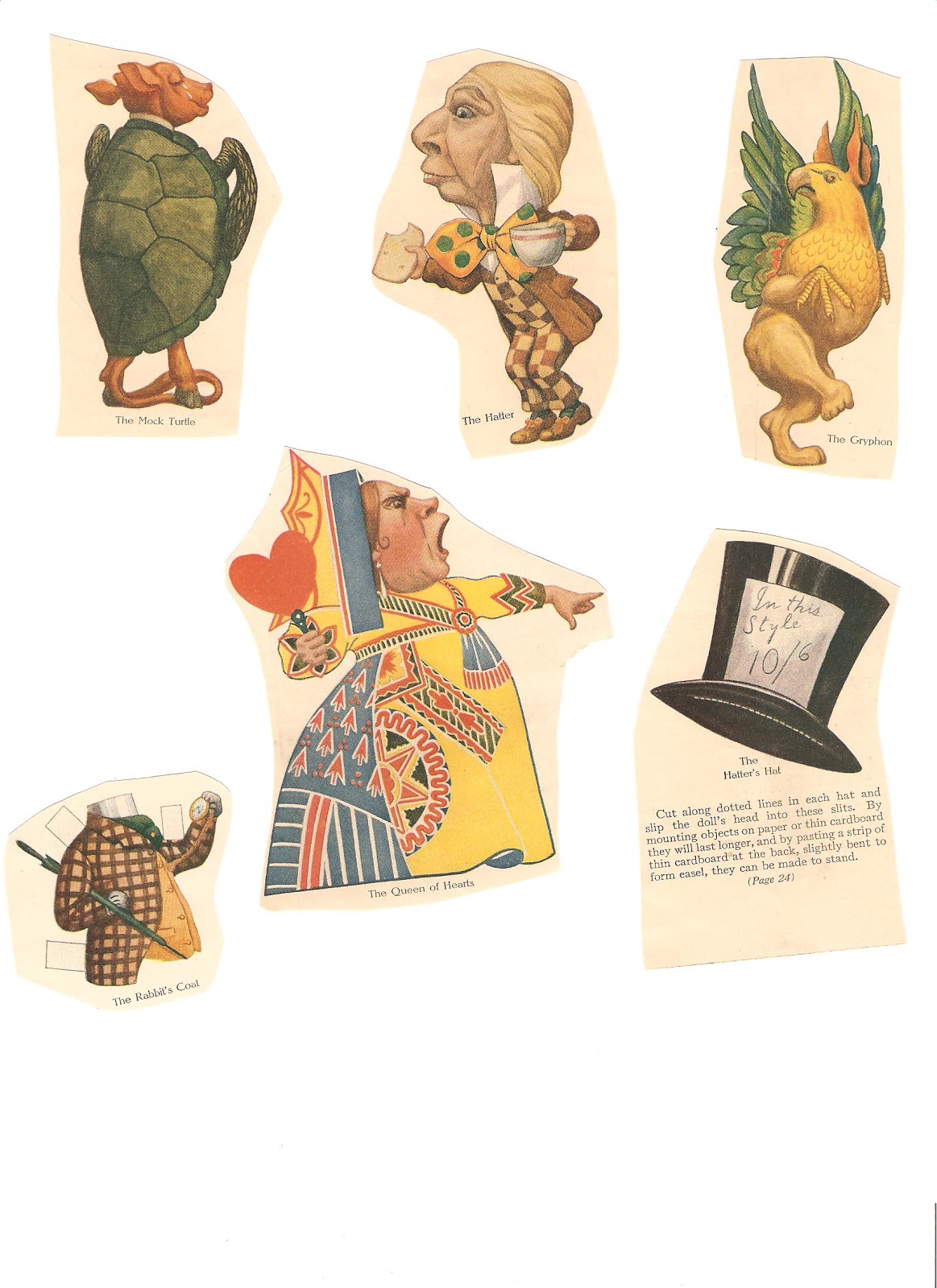 Miss Missy Paper Dolls: Alice in Wonderland paper dolls 1914