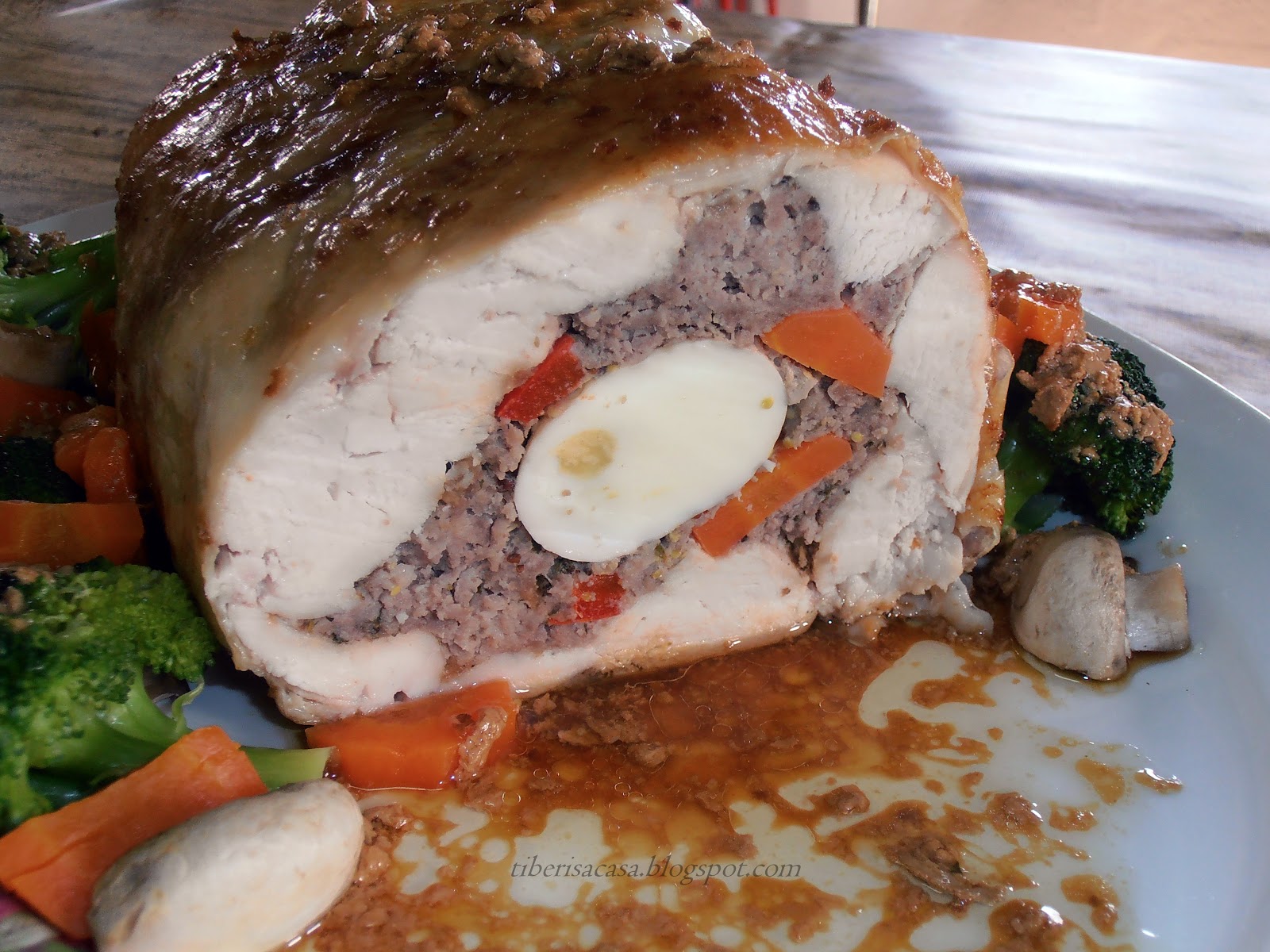 TIBERIS : ~ Pollastre farcit ~ Pollo relleno