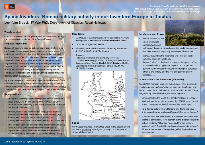 Roman Wafflings: Arts & Humanities research posters