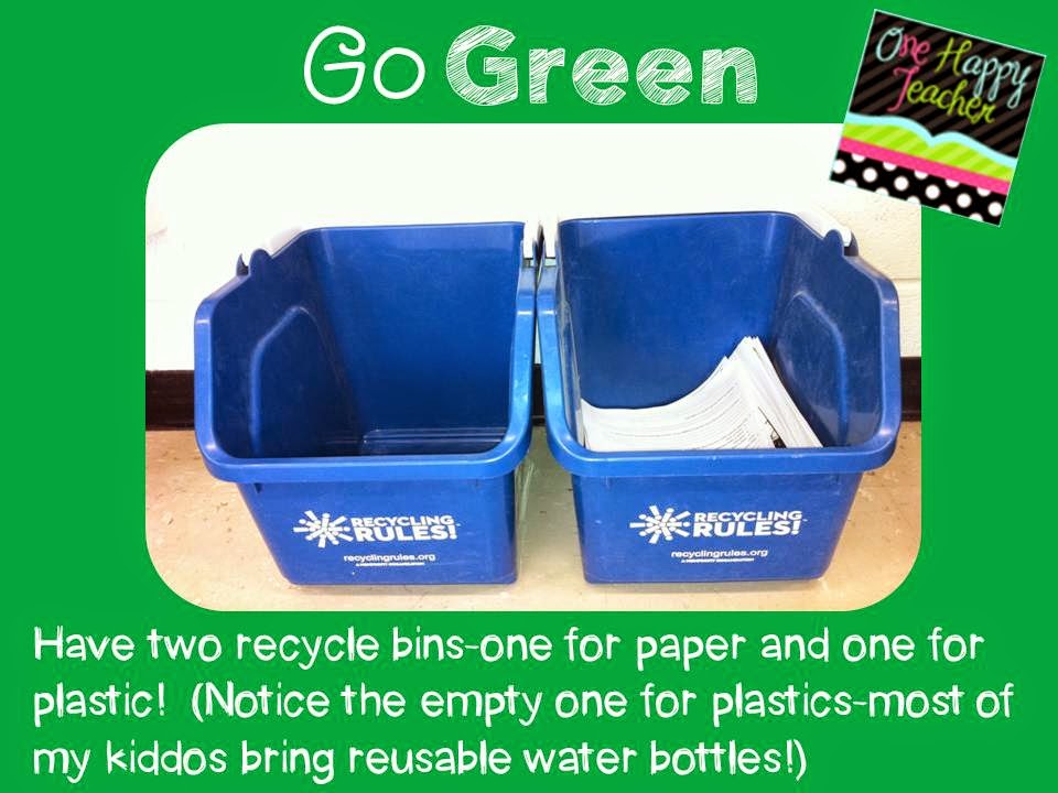 Bright Ideas {Go Green in Your Classroom} - One Happy Teacher