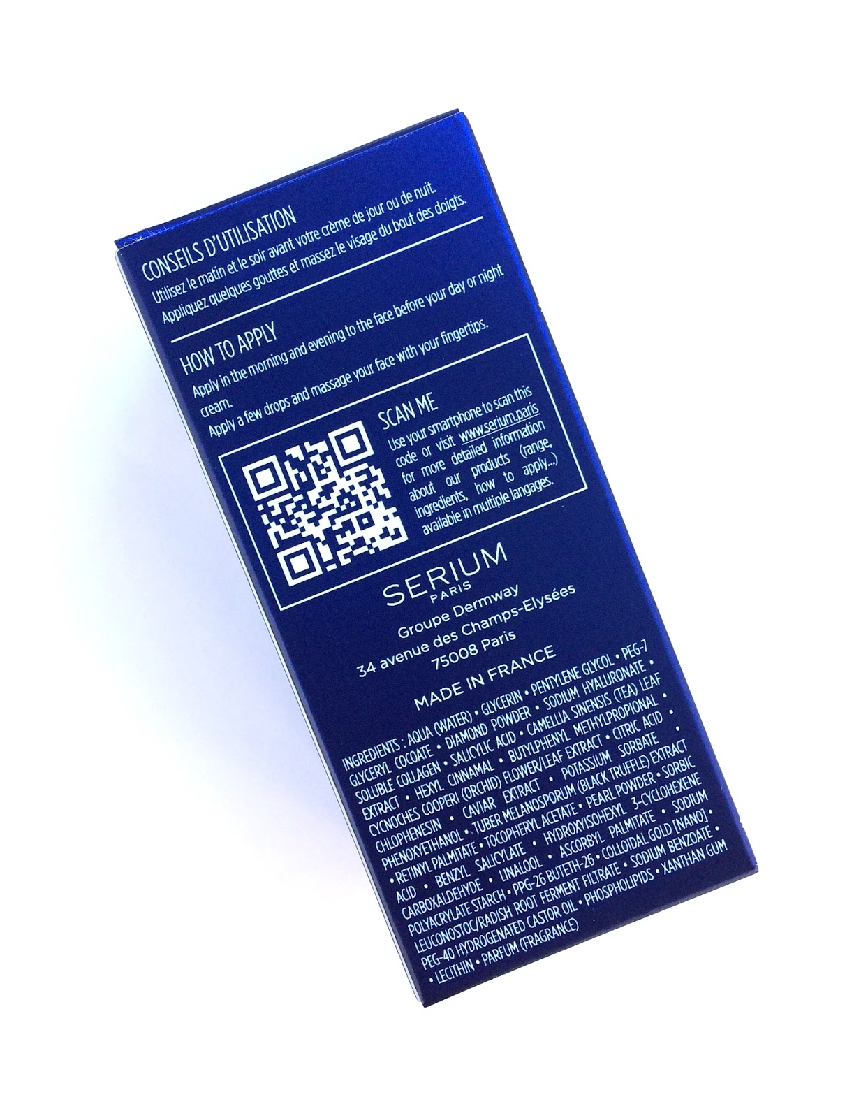 SERIUM PARIS Sérum Raffermissant au Diamant . Review Photos Swatches ...