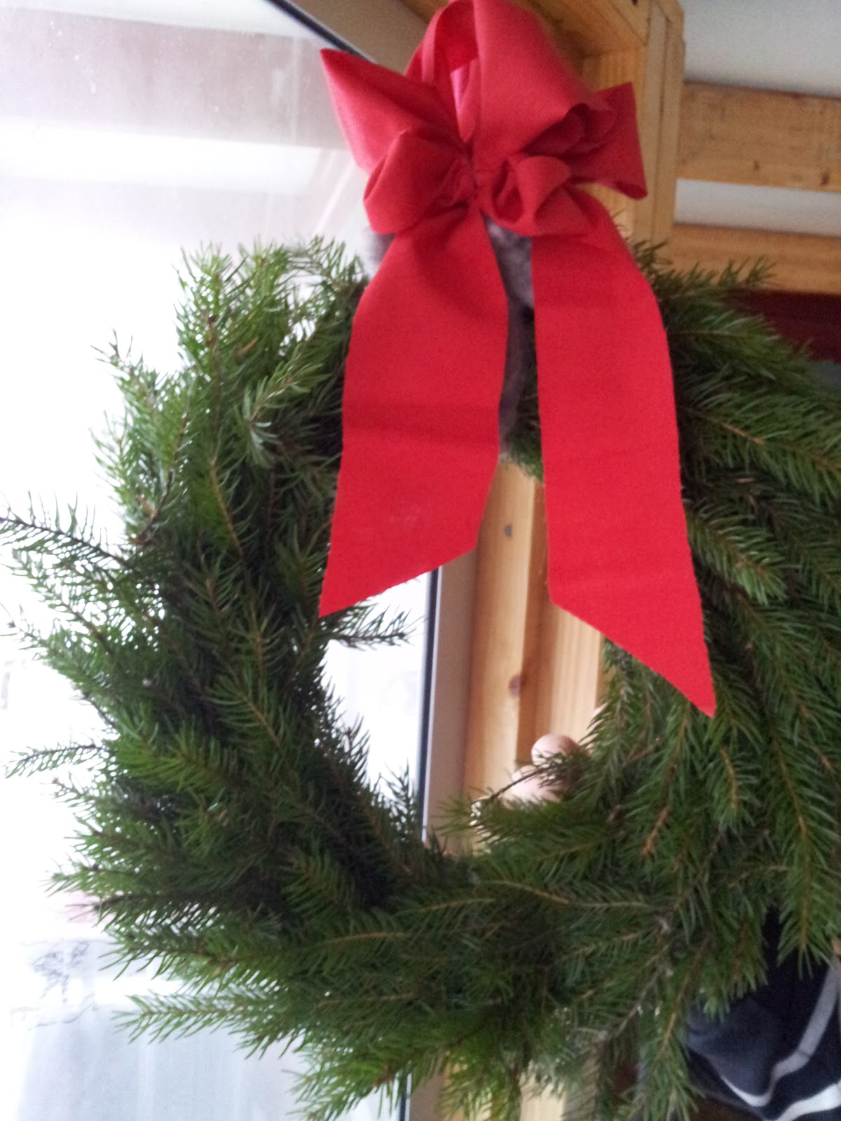 Trädgård & Inredning: KRANS AV GRANRIS