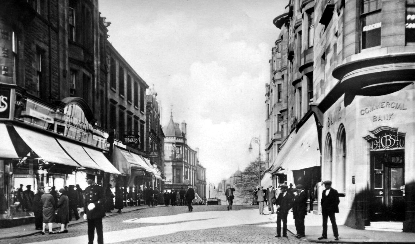 Tour Scotland: Old Photograph Kirk Wynd Falkirk Scotland
