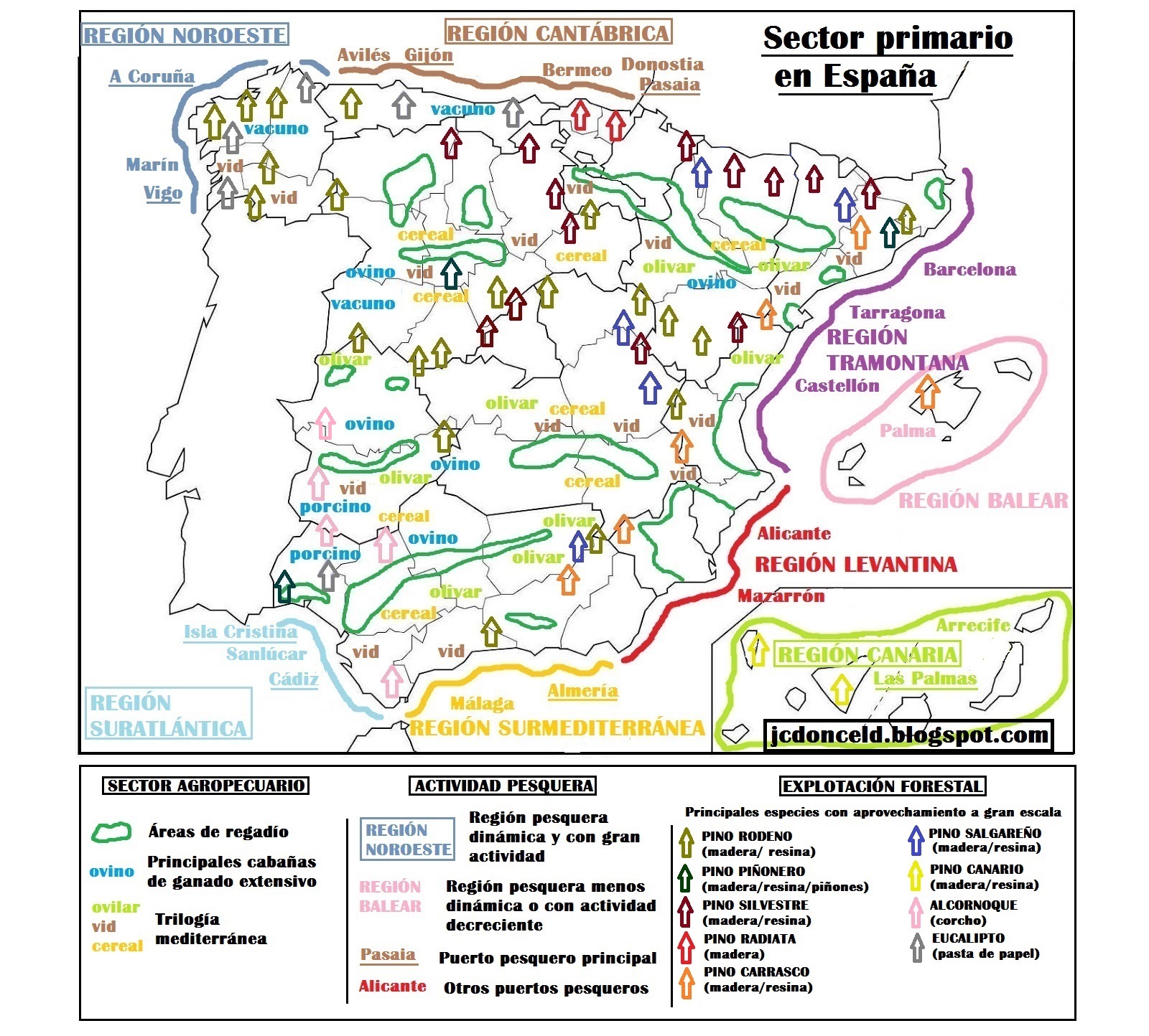 MAPAS DE GEOGRAFÍA HUMANA DE ESPAÑA