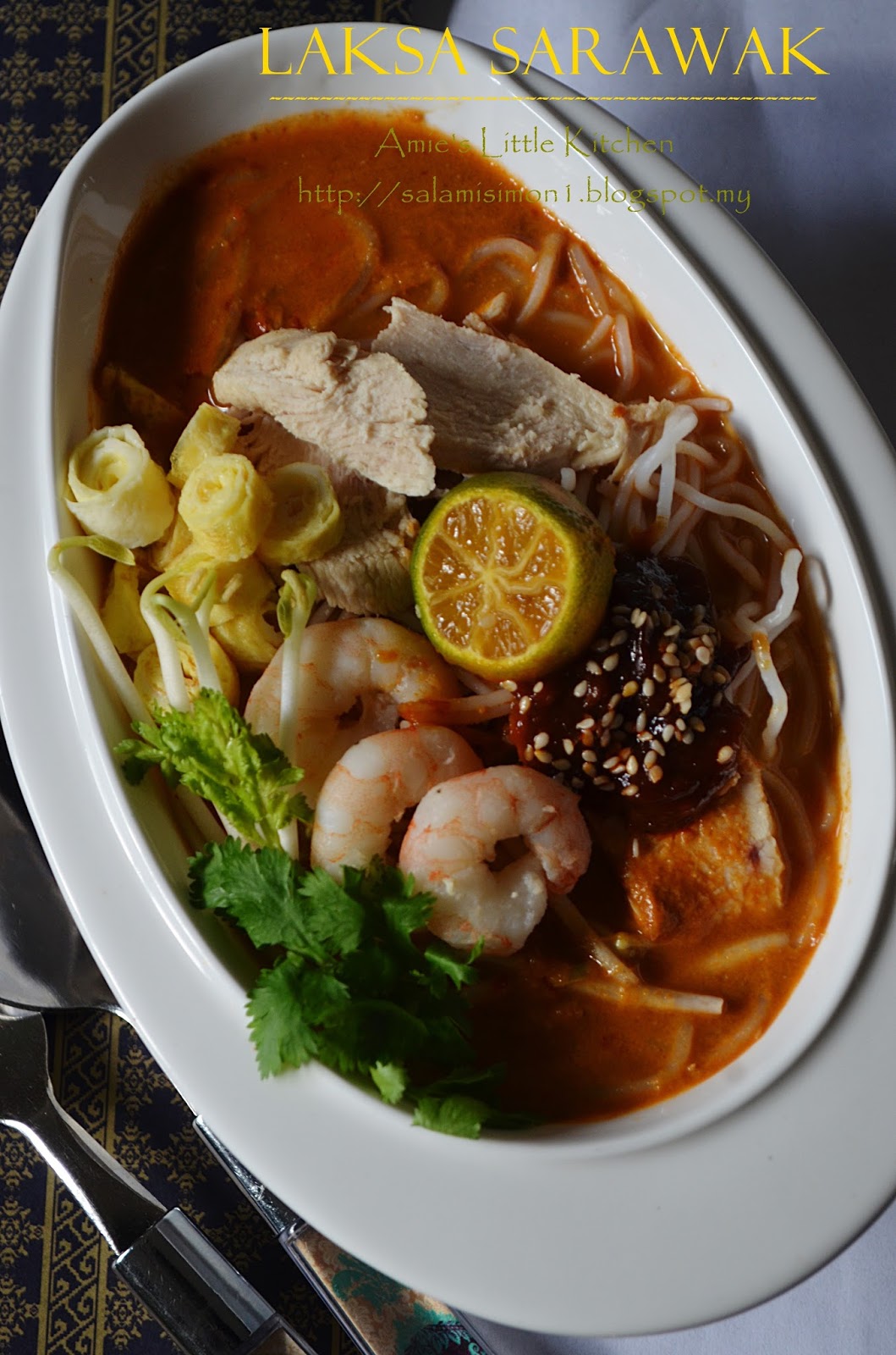 Laksa Sarawak - Amie's Little Kitchen