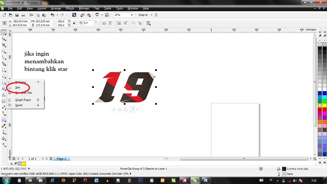 Berbagi Ilmu: Cara Membuat Nama & Nomor start Racing CorelDraw