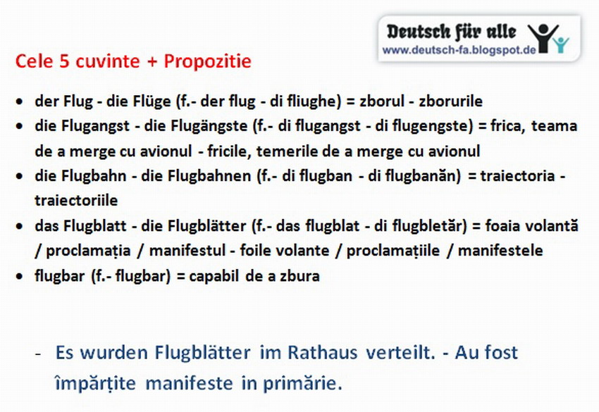 Deutsch für alle: das Flugblatt