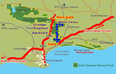 Addo Elephant National Park. Usefull information for low cost travellers.