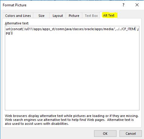 Oracle Application's Blog: XML PUBLISHER How to Show dynamic images in the RTF Template in Oracle