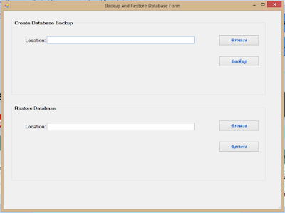 Backup and Restore in C# Windows Form Application - Programming SeekerzZ