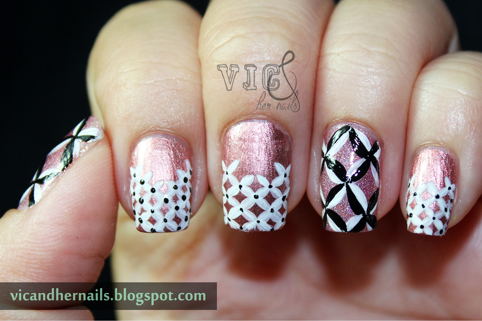 Vic and Her Nails: Crumpet's Nail Tarts 33 DC Day 29 - Favourite Pattern