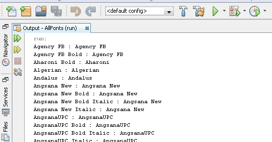 Cara Menampilkan Semua Nama Fonts Beserta Familinya Dengan Java - Tubianto