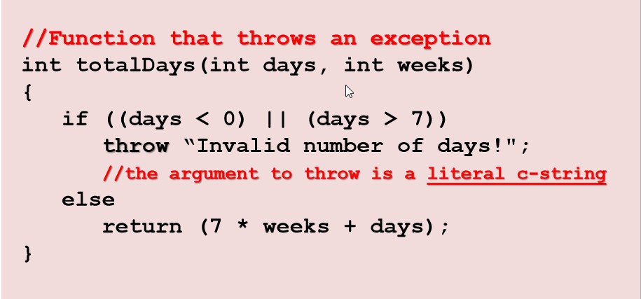 C++ Programming Chapter 10(Exception Handling and Templates)