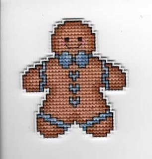The Stitching Grandma: Happy Dance - Blue Gingerbread Man