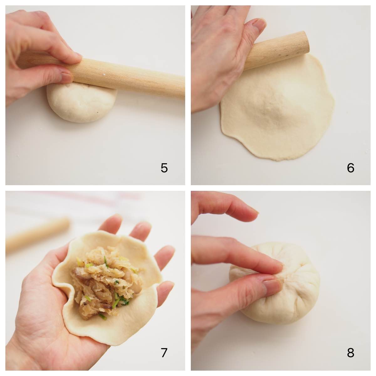 Steamed Vegetable Buns - BAKE WITH PAWS