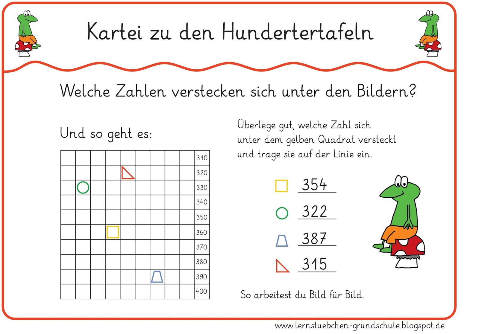 Lernstübchen: die Hundertertafeln - Kartei (4)