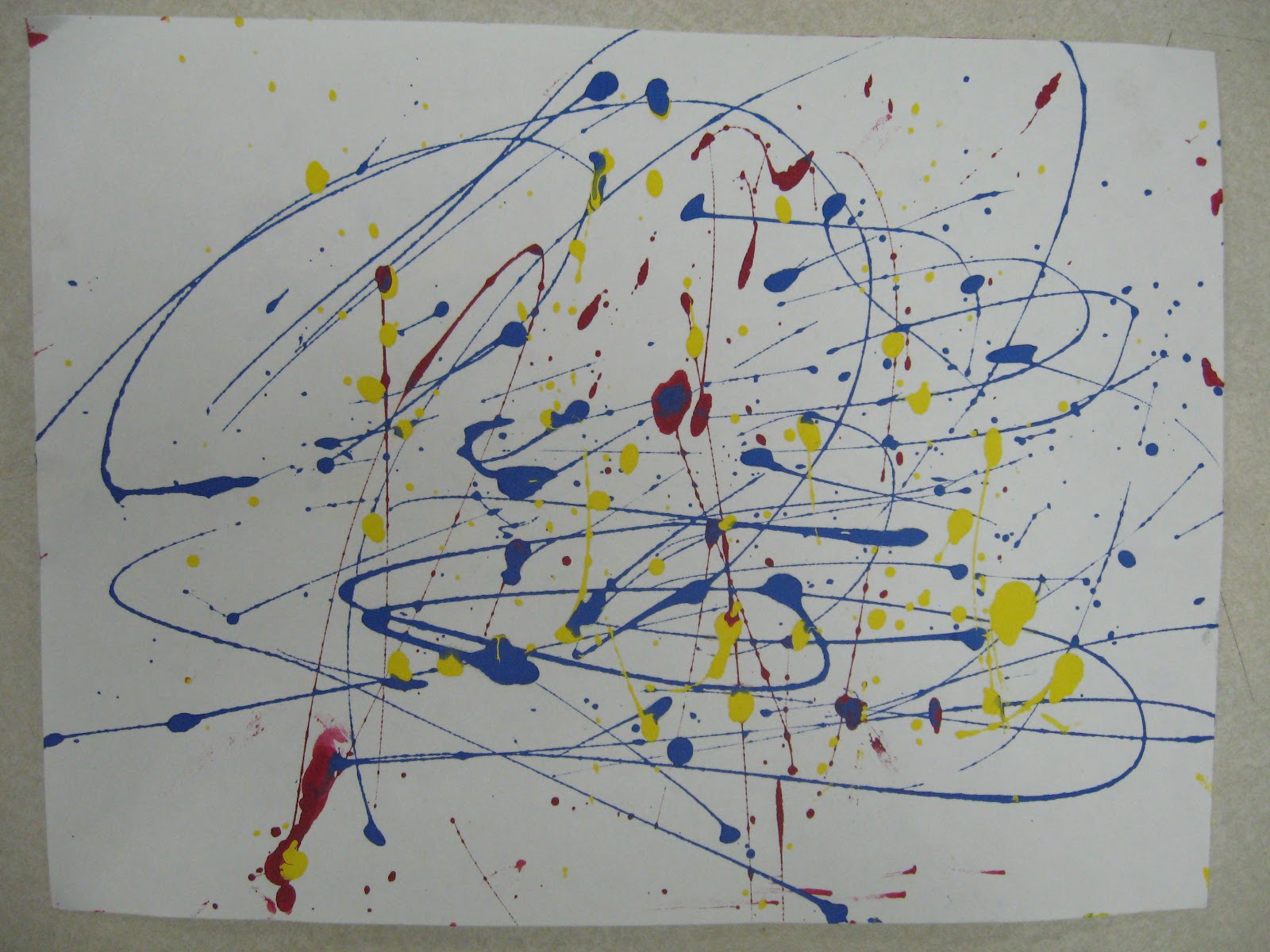 Miss Young's Art Room: Jackson Pollock with 1st Grade
