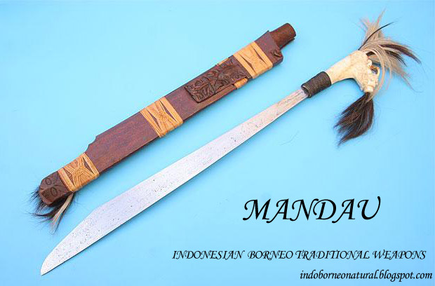 Mandau Of The Borneo Dayak Sword Weapon | SENI - BUDAYA INDONESIA