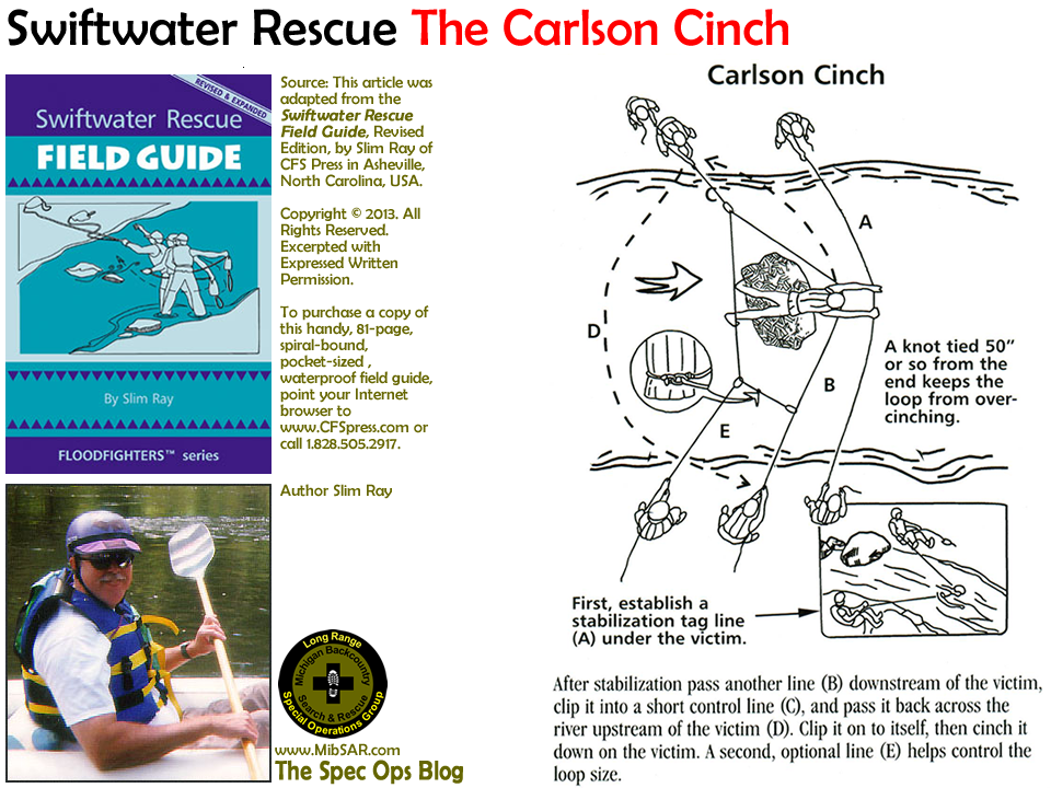 The Spec Ops Blog: SWIFTWATER RESCUE: The Carlson Cinch