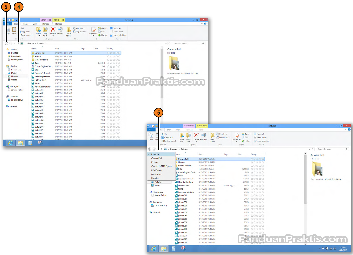 Menjelajahi File Explorer Windows 8