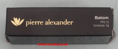 Tomate com açúcar: PIERRE ALEXANDER COSMÉTICOS