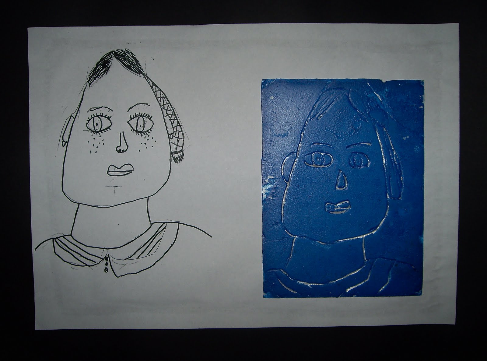 Use Your Coloured Pencils: Self Portrait Print Project