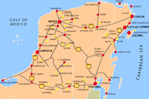 Yucatan Mapa