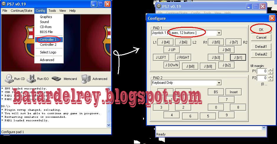cara seting controller joystik pada PSXeven | Batar Del Rey
