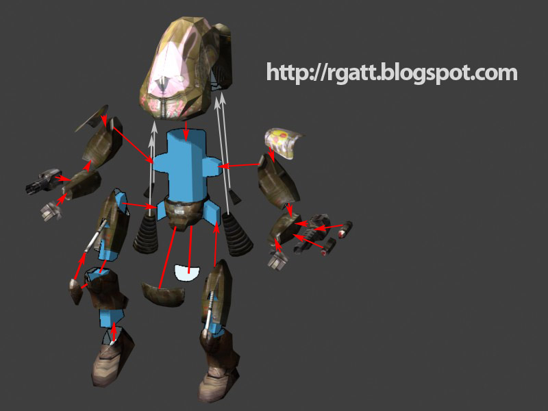 RGatt Personal Work and Tests: SUCKER PUNCH MECH GUNNER PAPERCRAFT