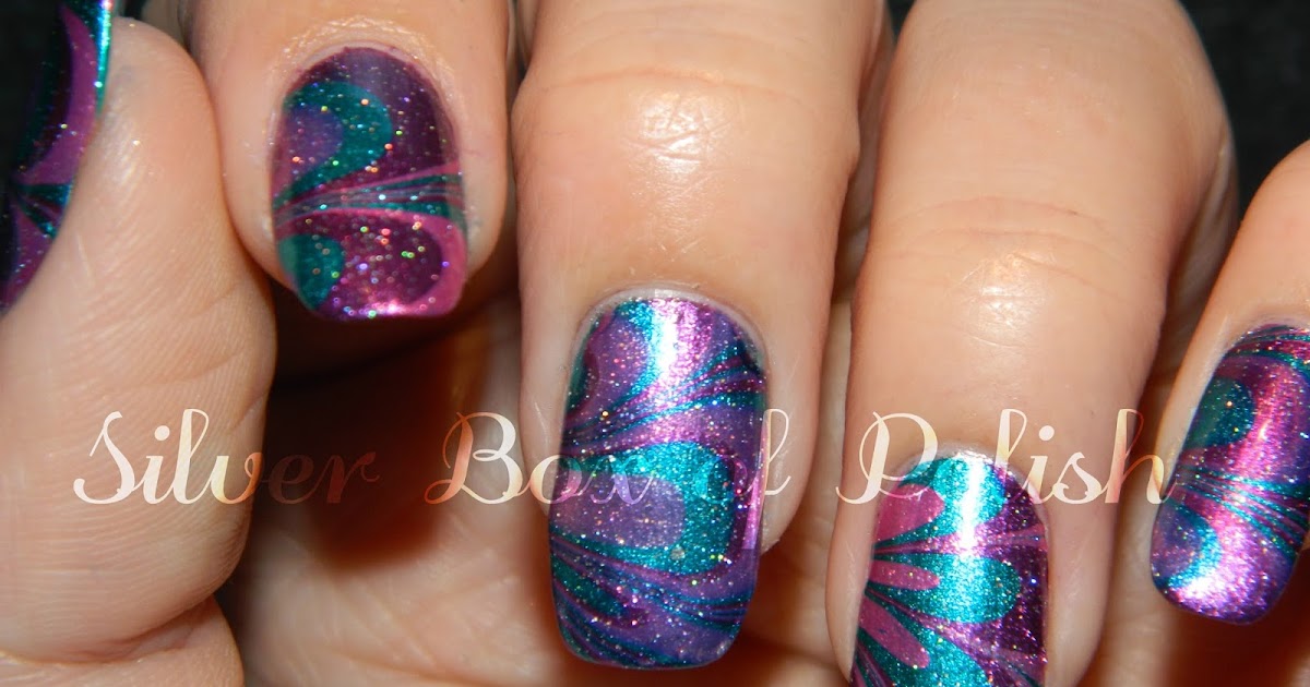 Silver Box of Polish: 31DC2016 Day 20 - Water Marble