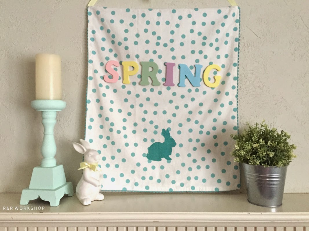 DIY Spring Wall Hanging Tutorial - Giggles Galore