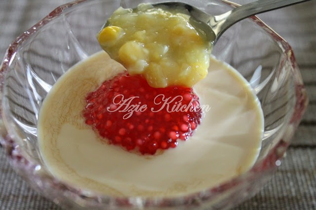 Puding Sagu Nur Qaseh Yang Mudah Dan Sedap - Azie Kitchen