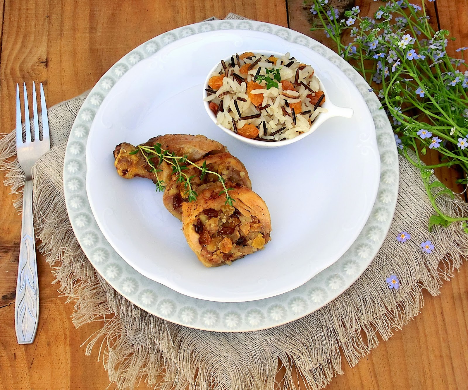 Nárwen's Cuisine - Sabores do Mundo : Perna de Frango Recheada com ...