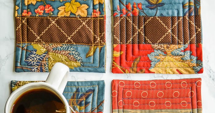 Quilted Mug Rugs | i should be mopping the floor