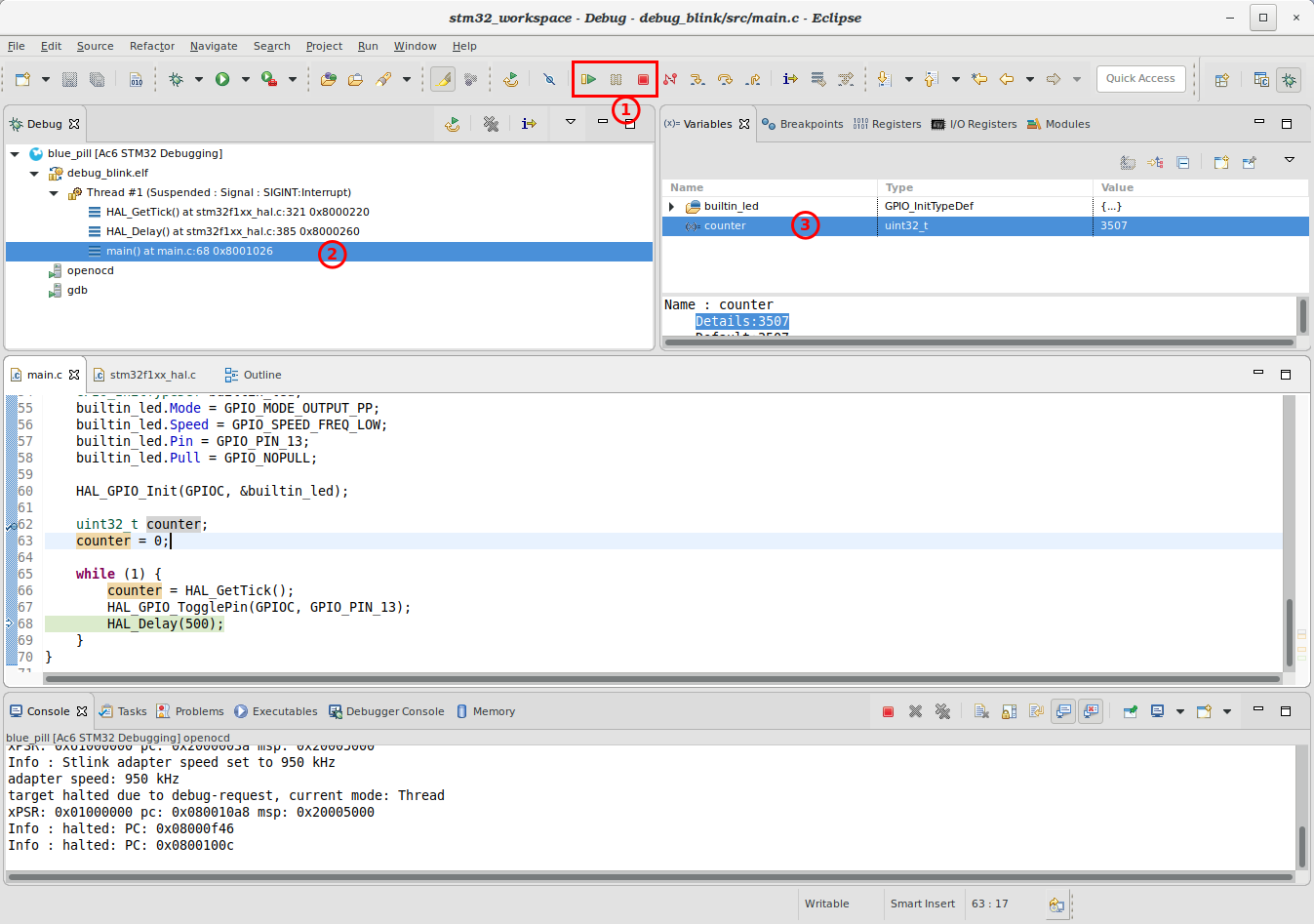 Upload binary and debug STM32 bluepill on Eclipse · One Transistor Upload binary and debug STM32 bluepill on Eclipse · One Transistor