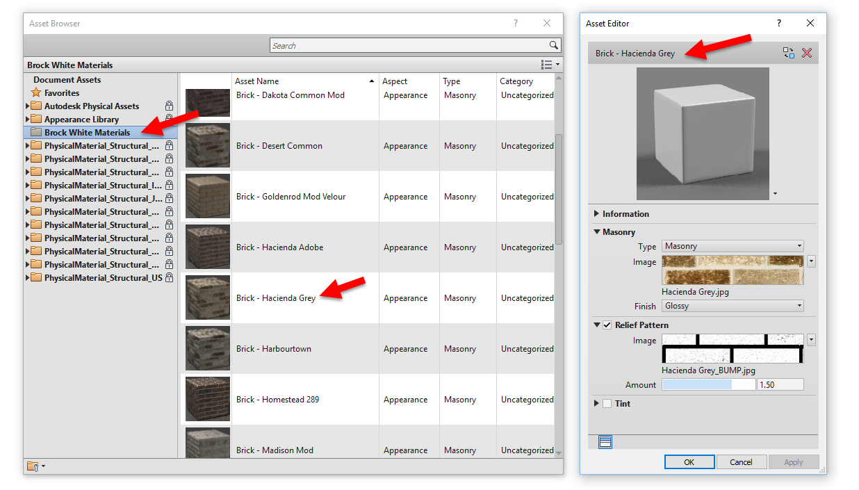 BIM Chapters: Brick Material and Assets Library in Revit