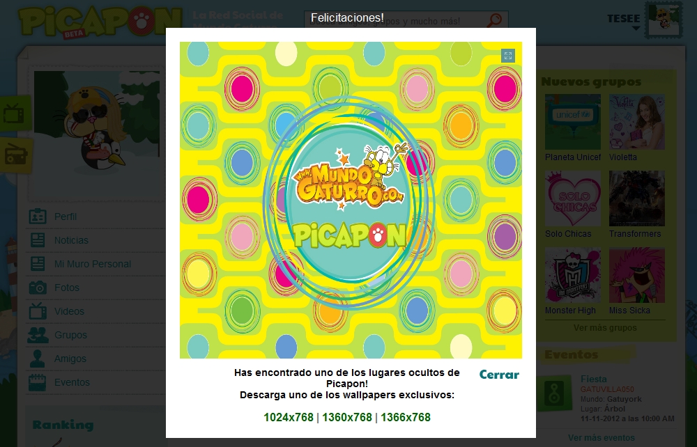 Mundo Gaturro Tesee: ¡Siguen los festejos y sorpresas en Picapon!