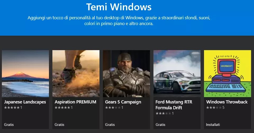 Temi Windows 10 e 11 con sfondi dinamici: Rosa, Blu, Animali, Tech e Paesaggi - Navigaweb.net