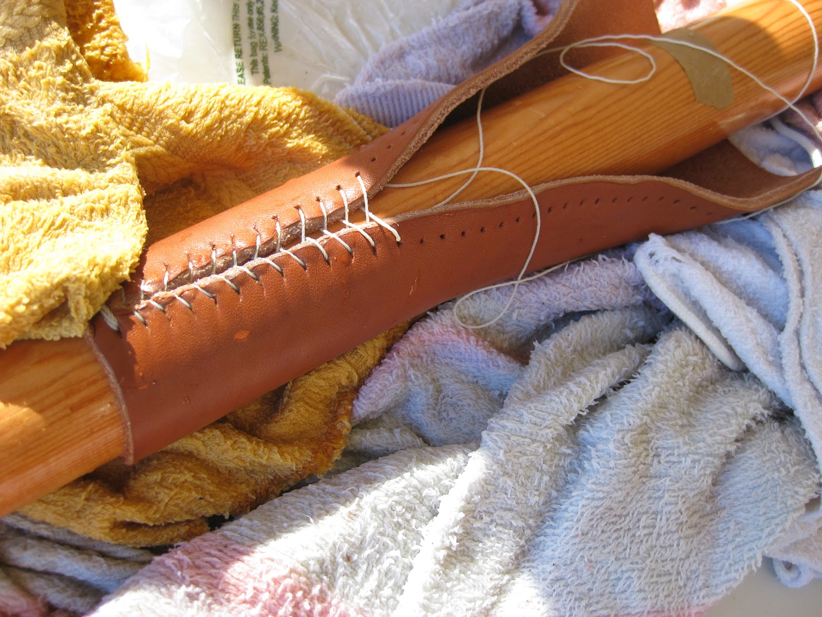 how to build a swampscott dory: XIV. Turk's Heads, leathers and oars