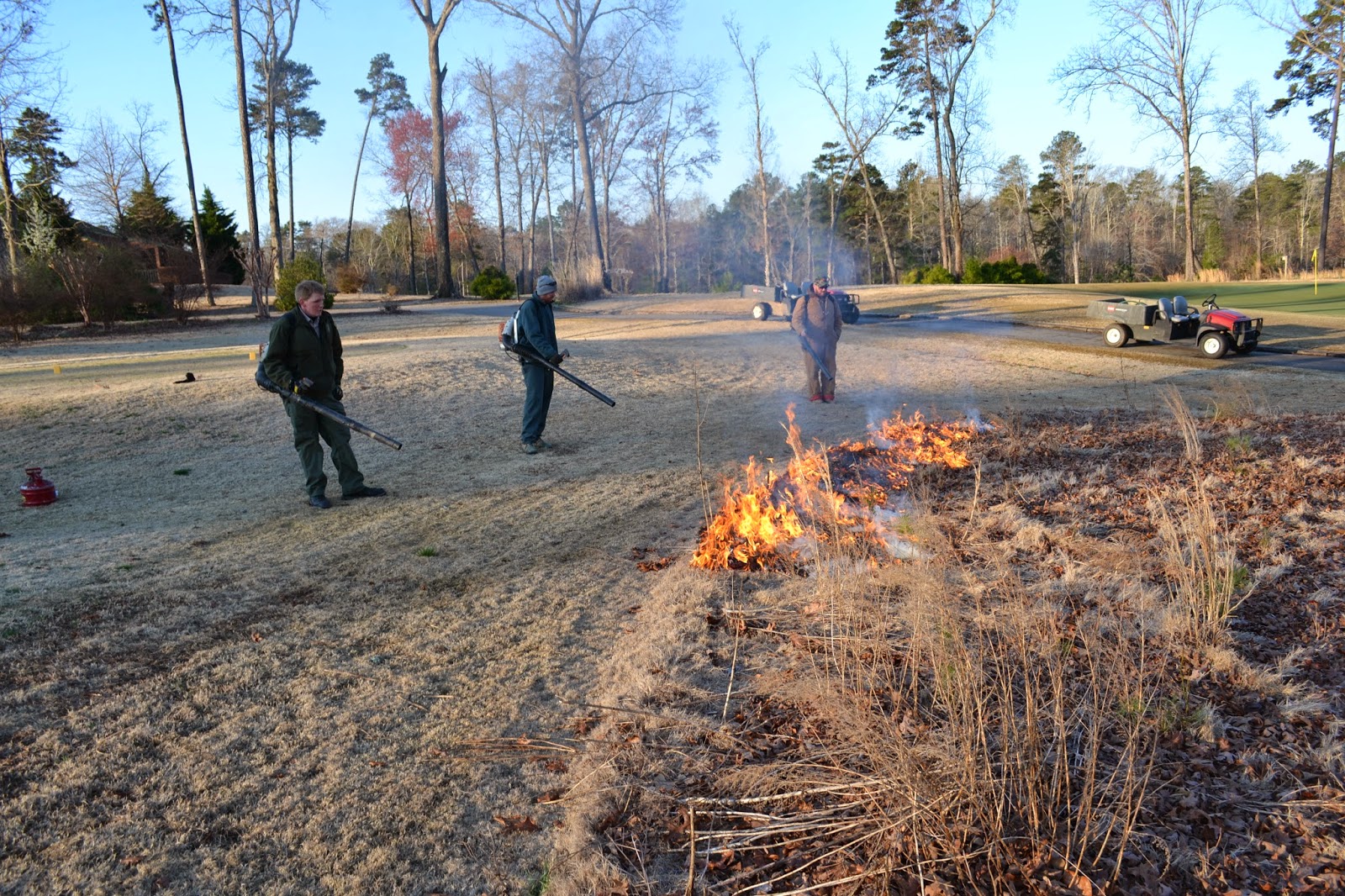 The Bear Trace at Harrison Bay Golf Course Maintenance: Burning Off ...