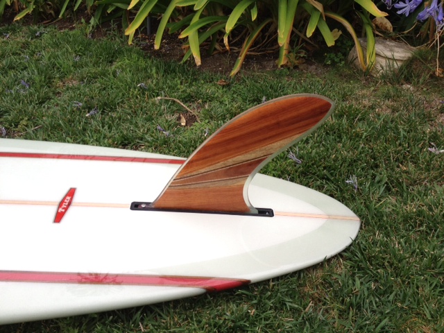 CHERRY SURFBOARDS BLOG: Koa Box Fin for a Classic Tyler Longboard