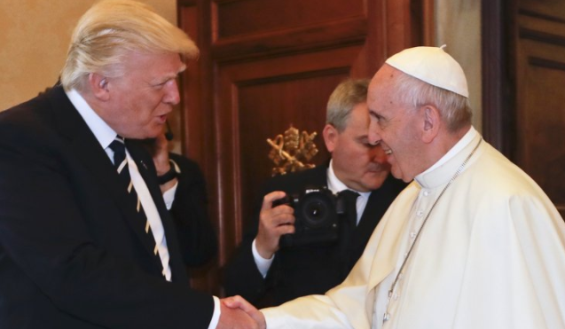 Photos; Donald Trump meets Pope Francis at the Vatican