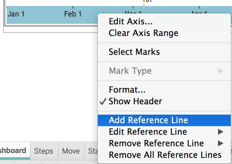 Creating Dynamic Reference lines in Tableau
