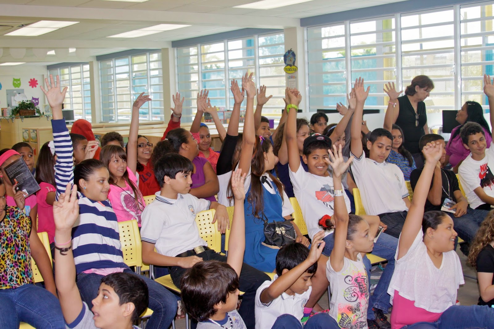 Visita a la Escuela Elemental Abelardo Díaz Morales de Caguas, P.R.