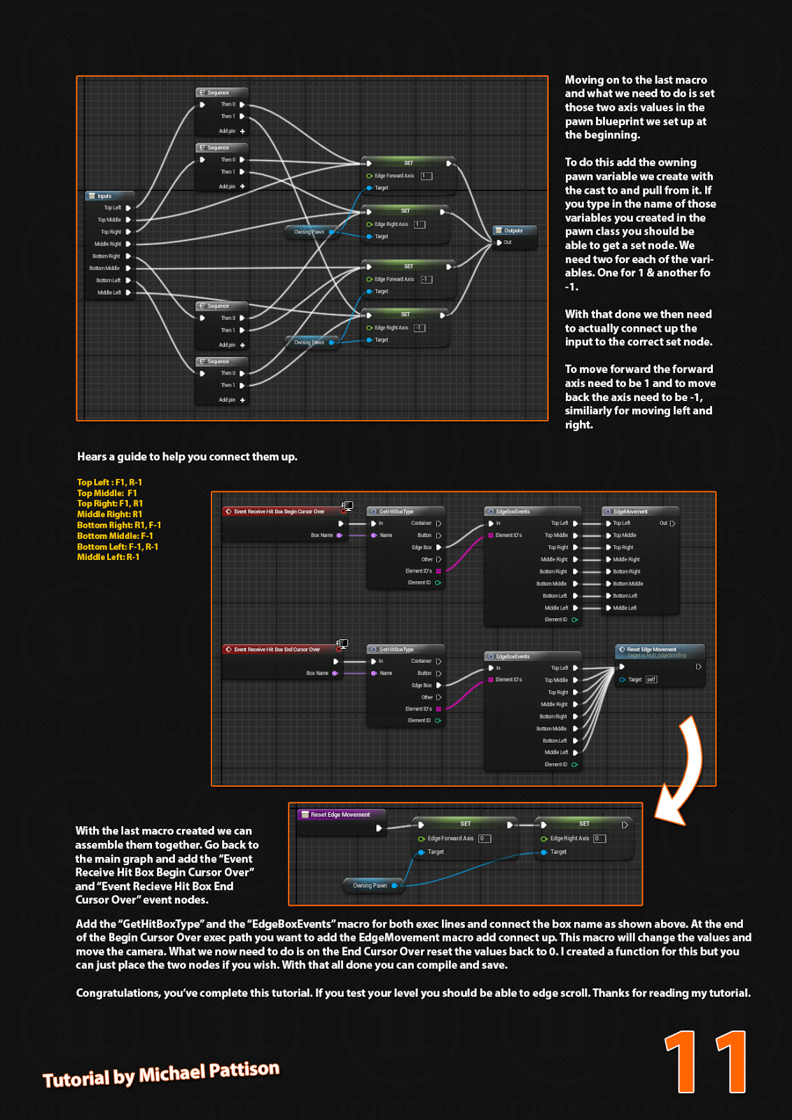 UE4 Tutorial - RTS Style Camera Movement With Edge Scrolling